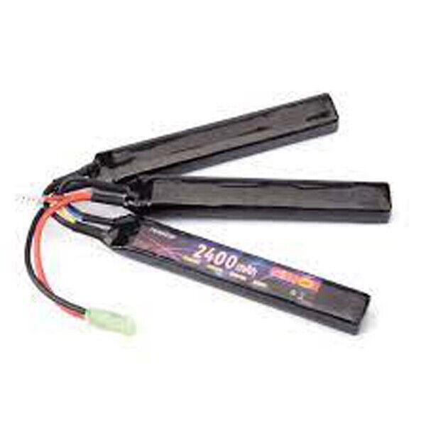 FCONEGY Lipo Battery 3S 2400mAh 11.1V 20C Pack with Small Tamiya Plug ...